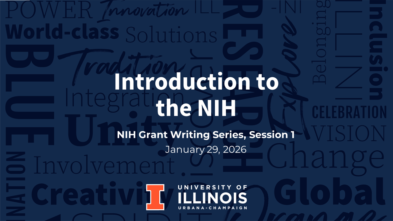 2026 NIH Grant Writing Series | Introduction to the NIH | IHSI ...